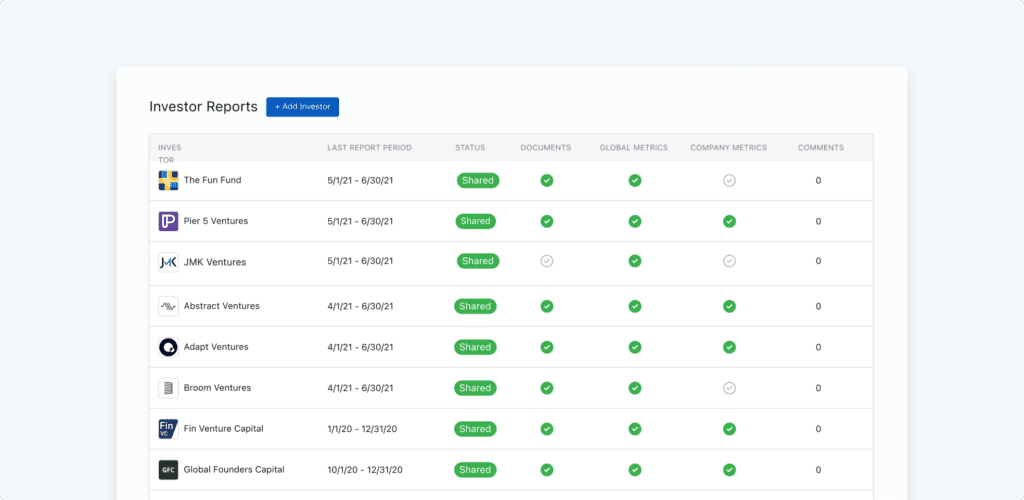 Investor Relations Software | Standard Metrics